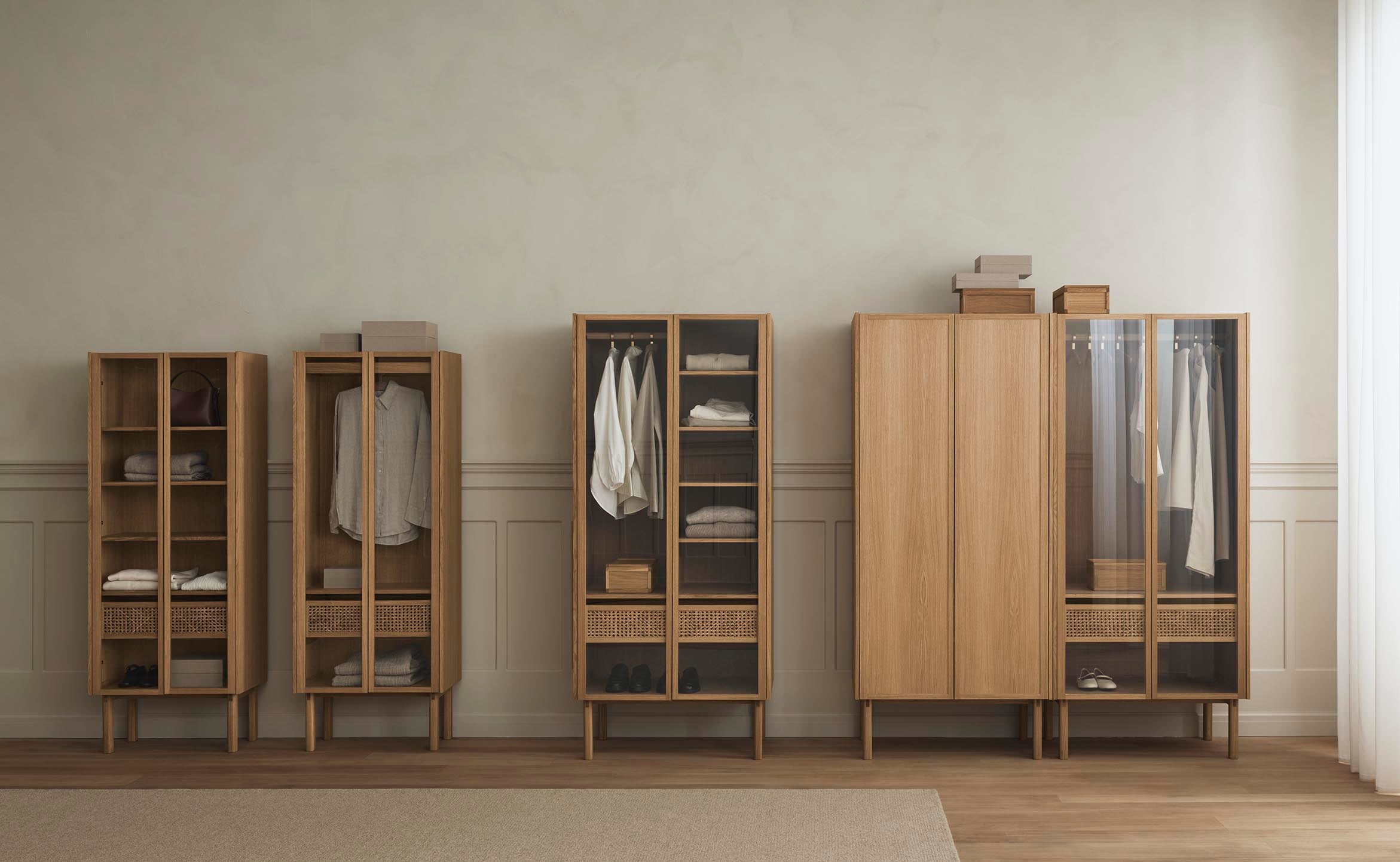 Bolia Cana Wardrobe with Wooden Doors – Arrival Hall