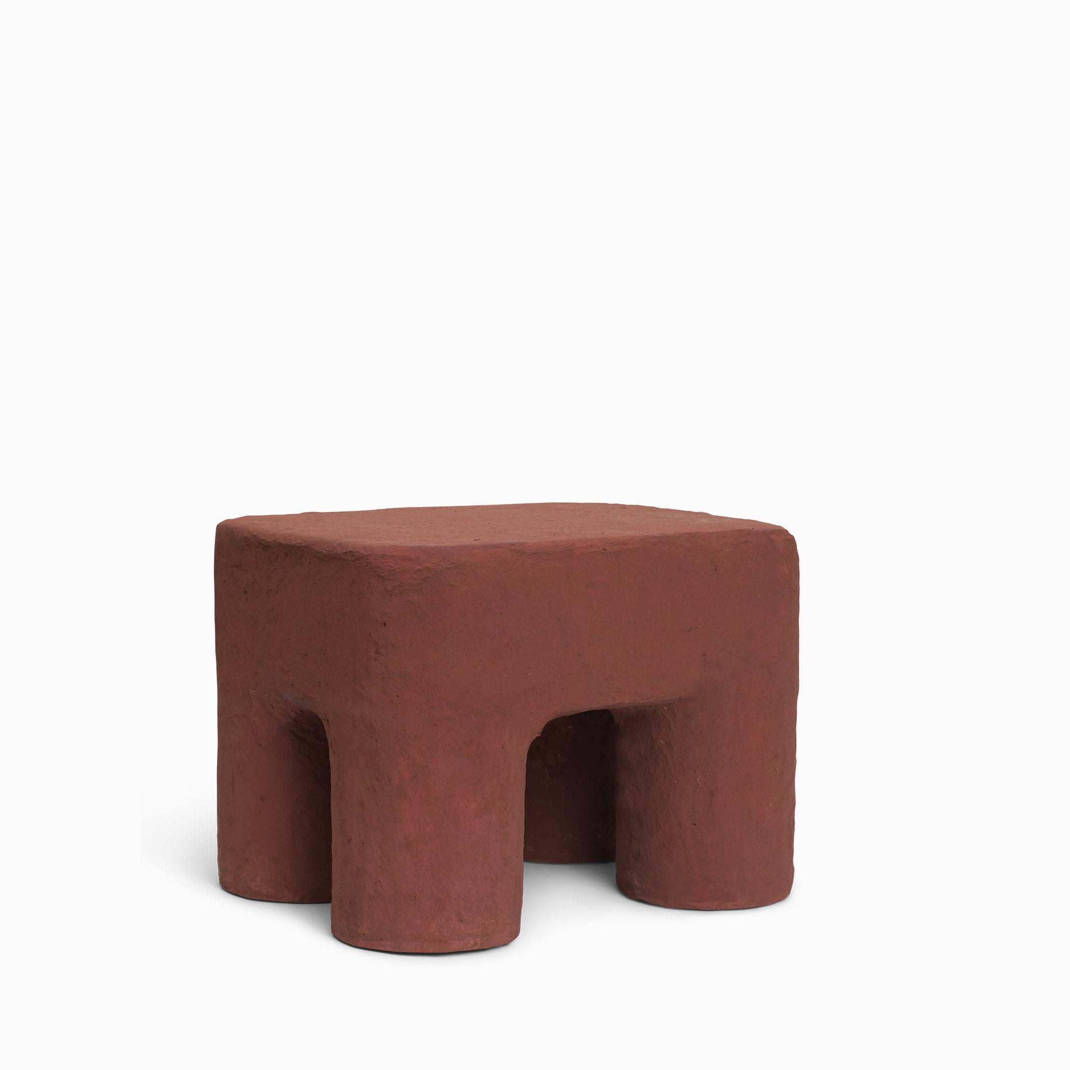 Ferm Living Podo Stool - Red Brown – Arrival Hall