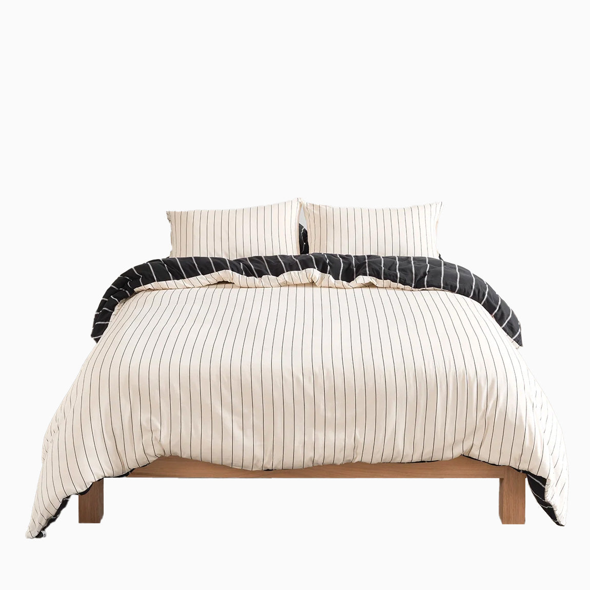 Hommey Quilt Cover - Ink/Snow – Arrival Hall