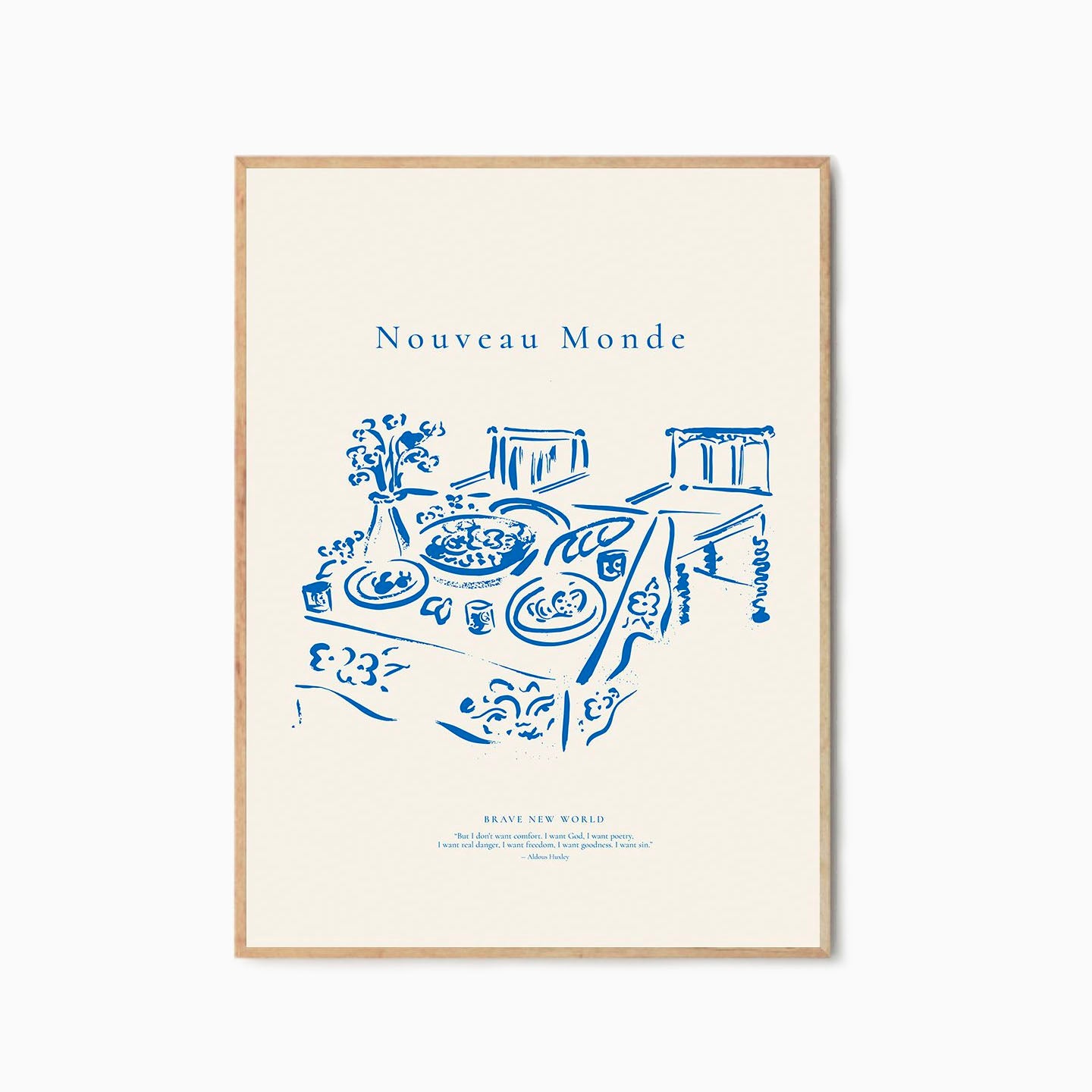 The Poster Club Lucrecia Rey Caro - Nouveau Monde – Arrival Hall
