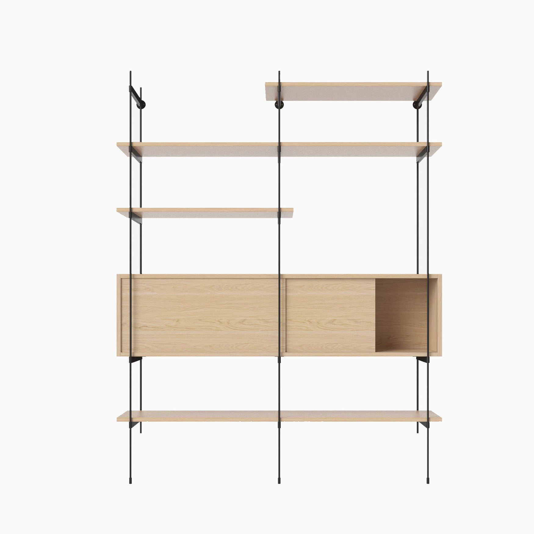 Bolia Rod Shelving System - Combination 6 with Doors – Arrival Hall
