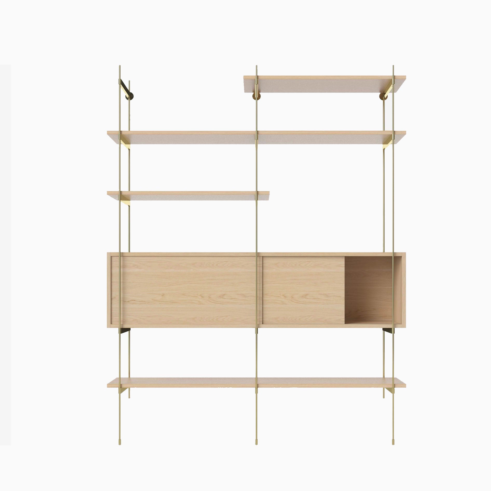 Bolia Rod Shelving System - Combination 6 with Doors – Arrival Hall
