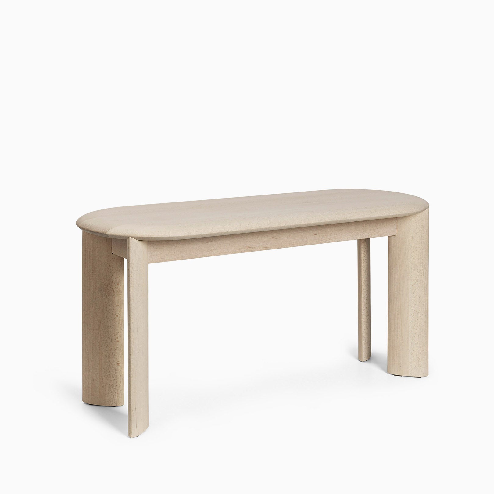 Ferm Living Bevel Bench - White Oiled Beech – Arrival Hall