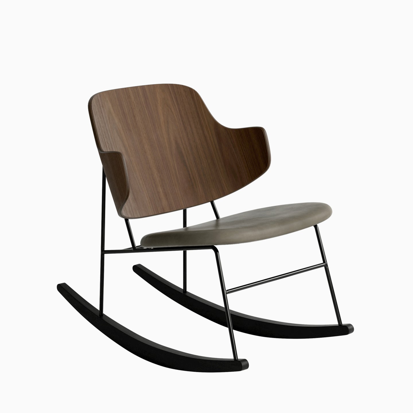 Audo Copenhagen Penguin Rocking Chair - Walnut – Arrival Hall