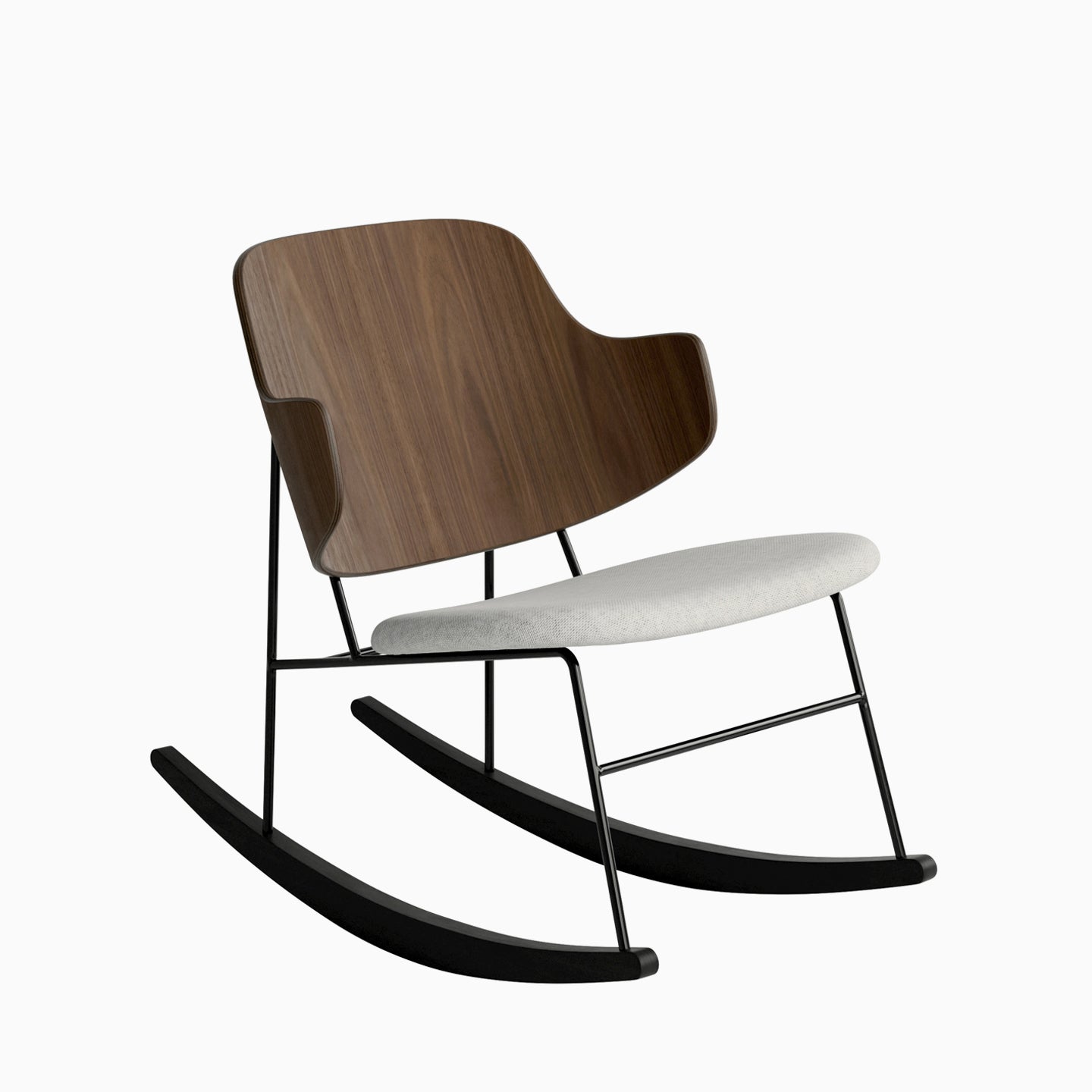 Audo Copenhagen Penguin Rocking Chair - Walnut – Arrival Hall