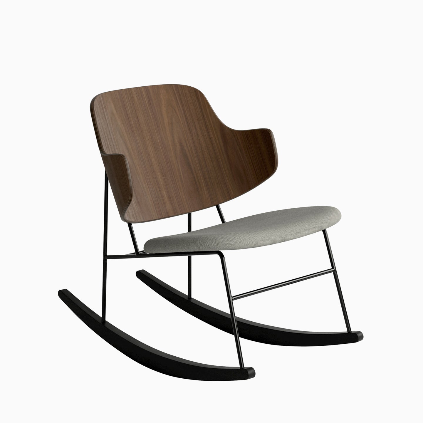 Audo Copenhagen Penguin Rocking Chair - Walnut – Arrival Hall